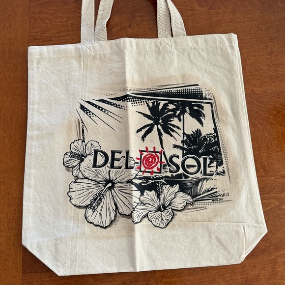 Del Sol | Bags | Del Sol Canvas Tote Bag | Poshmark